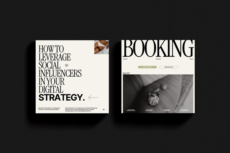 ADE (I) 120 Aesthetic Instagram Templates. Social Media Kit. Instagram ...