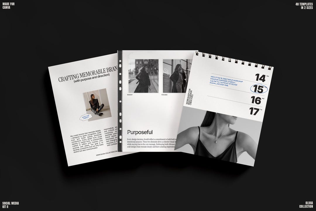 OLI (II) Aesthetic Instagram Templates. Social Media Kit. Instagram ...
