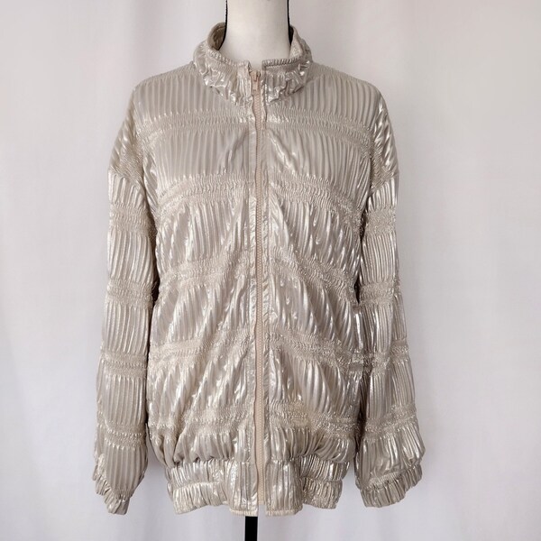 Metallic Bomber Jacket - Etsy