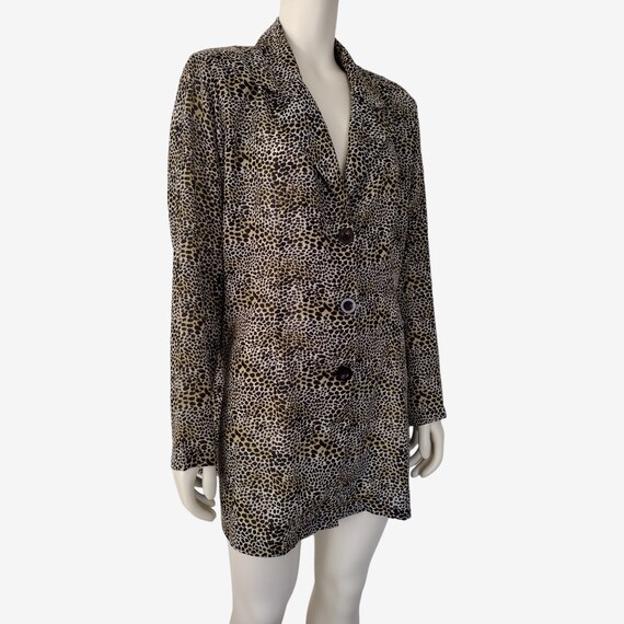 Vintage 1980s First Class Cheetah Print Lightweight B… - Gem