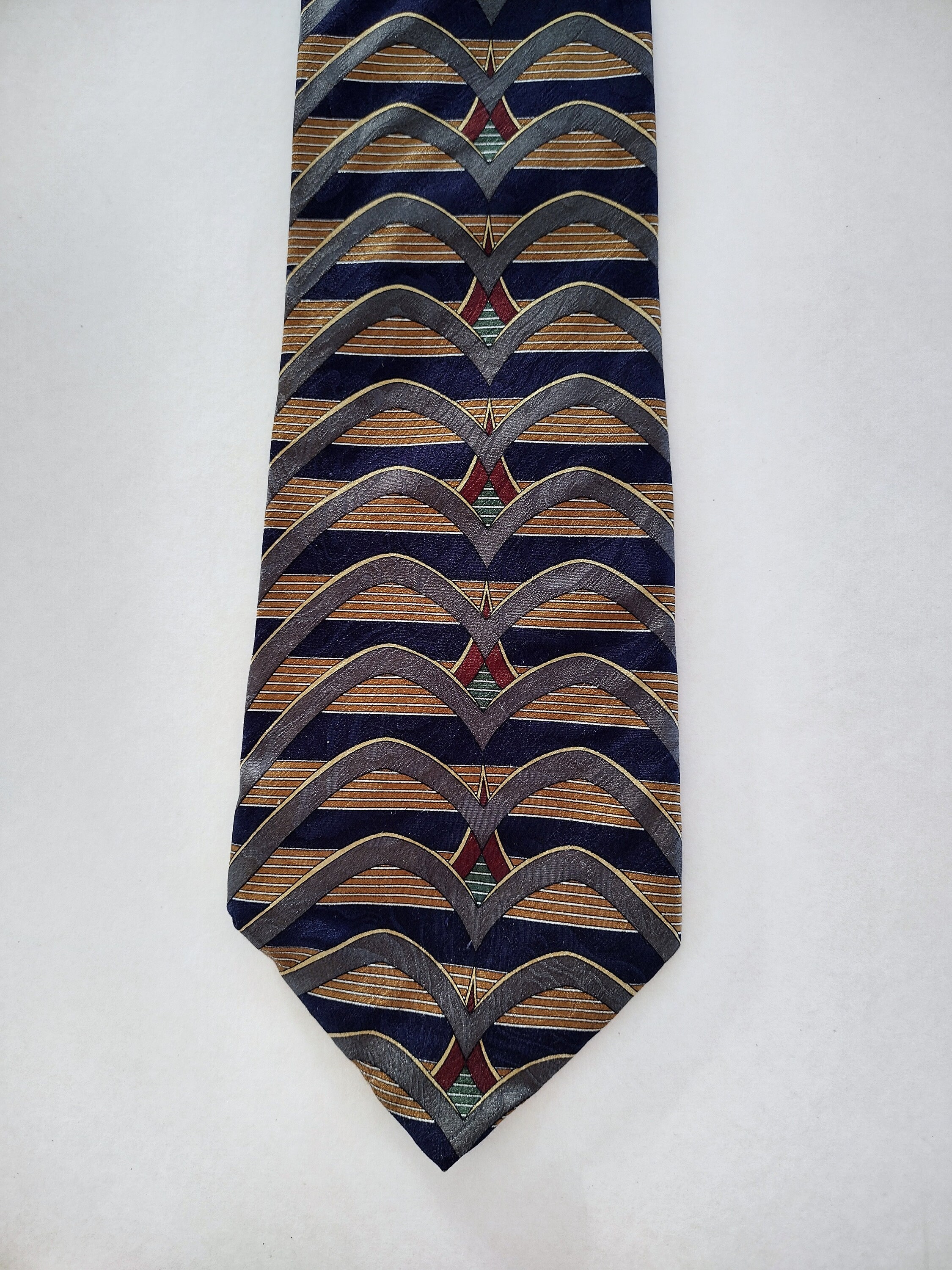 Vintage 1990s Louis Roth Gold Art Deco Silk Neck Tie 4 X 58 - Etsy