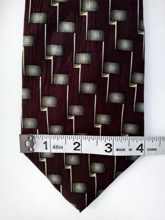 Vintage 1990s Magic Johnson Purple Geometric All Silk… - Gem