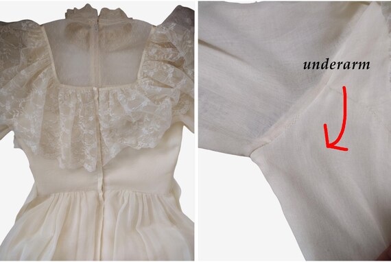 Vintage 1970s Candy Jones Light Cream Victorian Reviv… - Gem