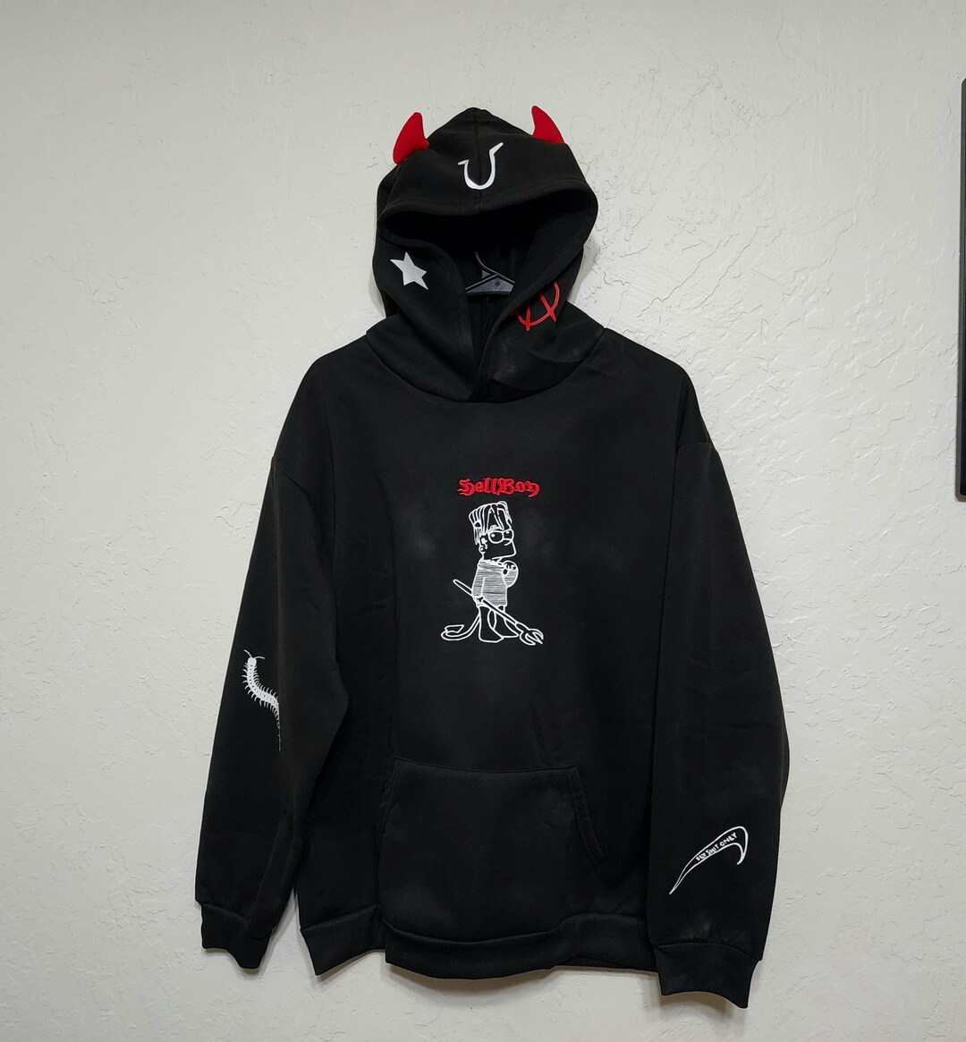 Lil Peep Hellboy Devil Hoodie - Etsy