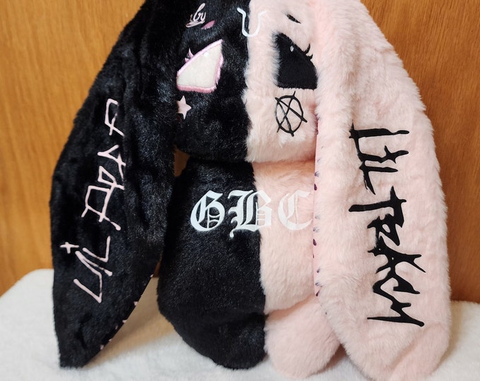 Lil Peep Lil Tracy Split Plush Bunny - Etsy