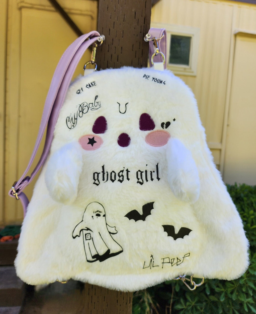 Lil Peep Plush Ghost Backpack - Etsy