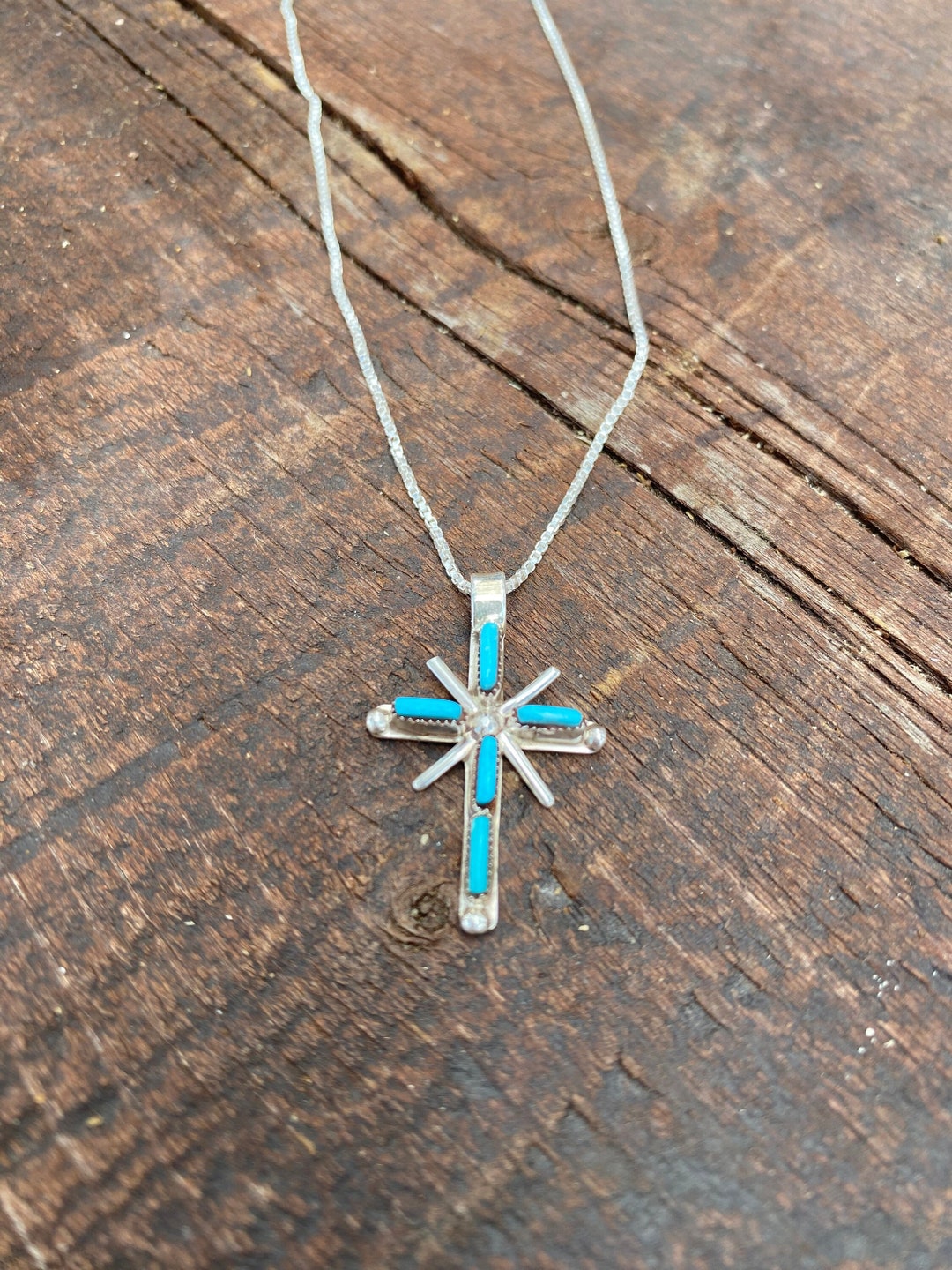 Zuni Turquoise Cross - Etsy