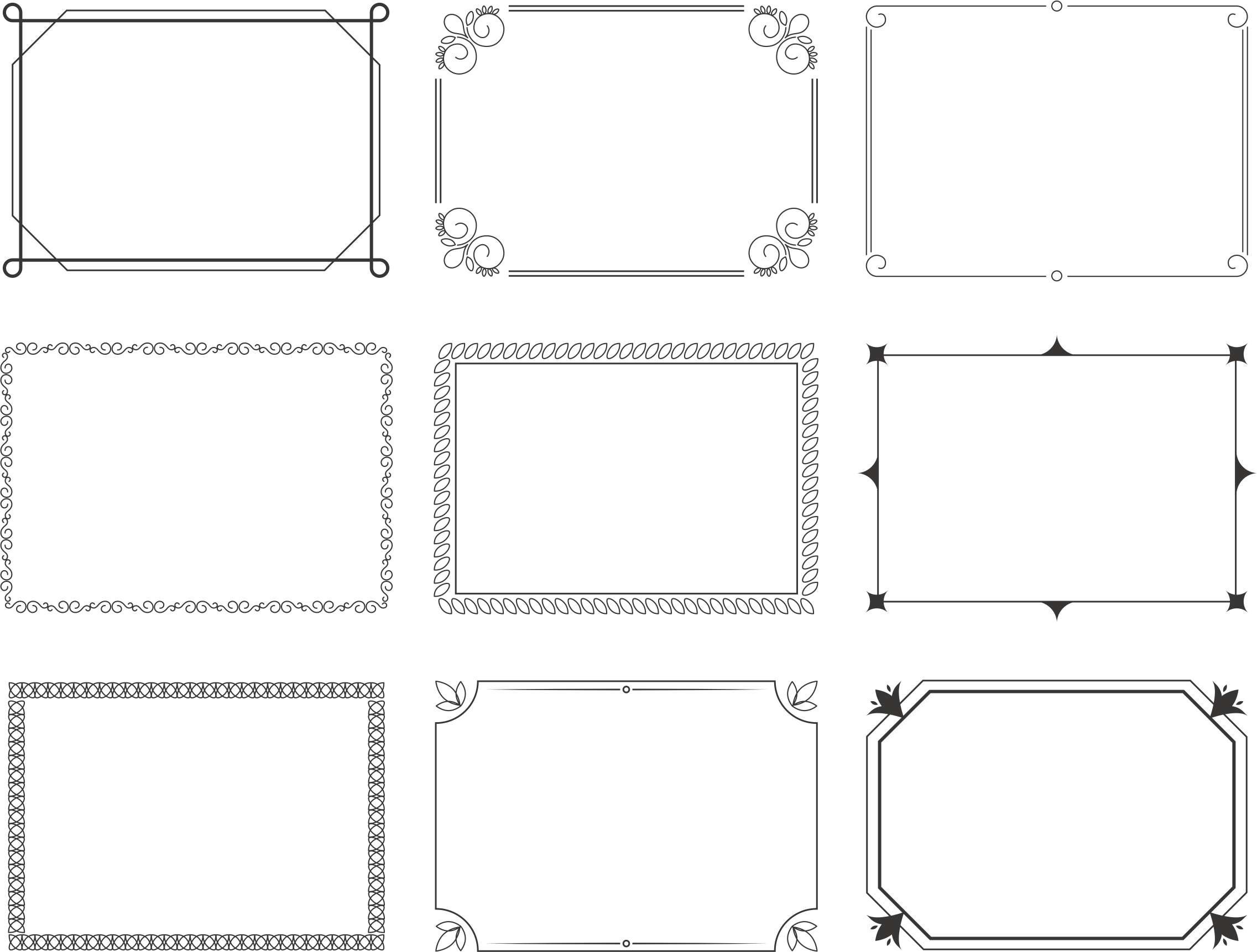 Frame Svg, Frame Pdf, Frame Vector Archive - Etsy