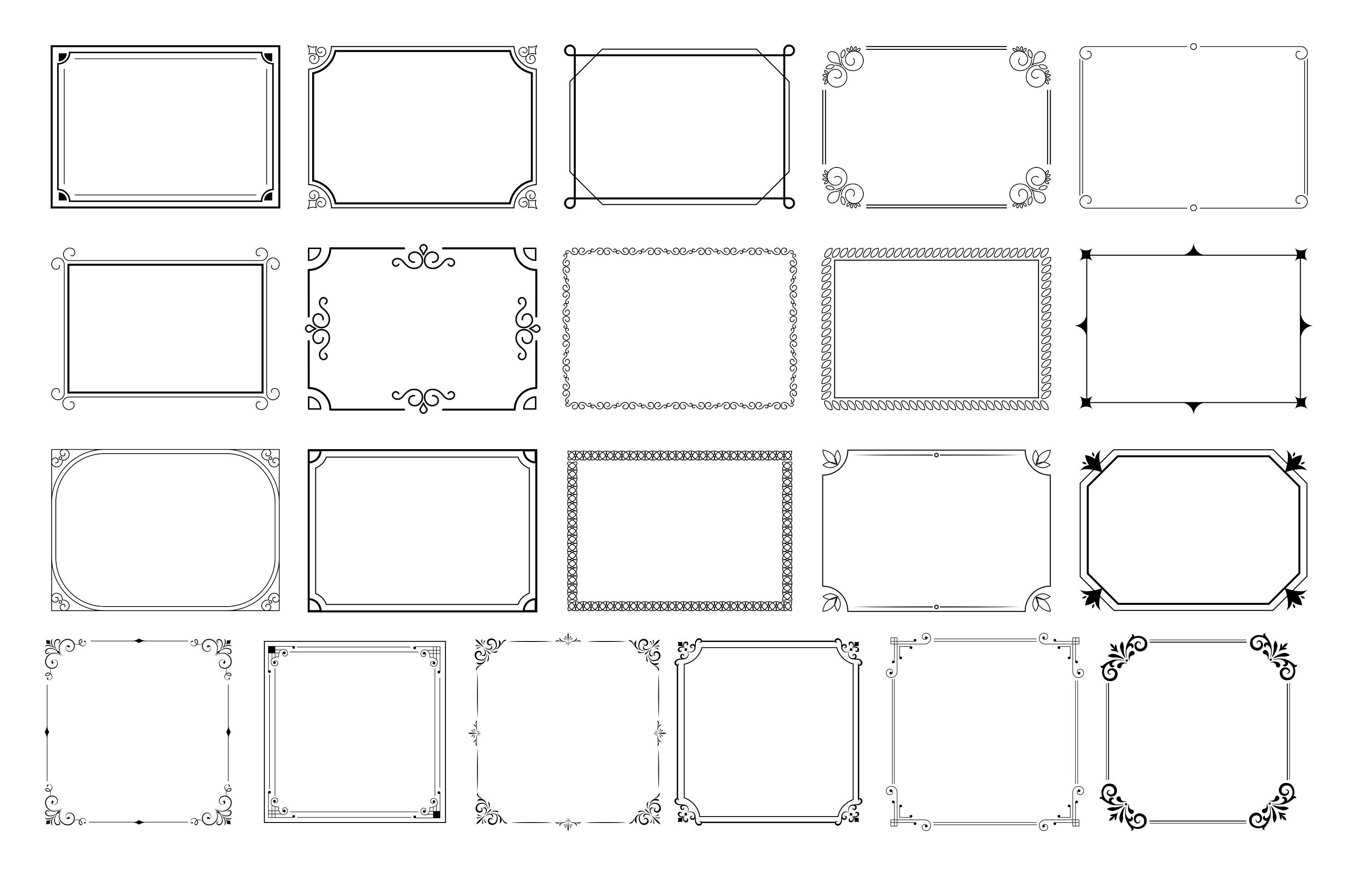 Frame Svg, Frame Pdf, Frame Vector Archive - Etsy