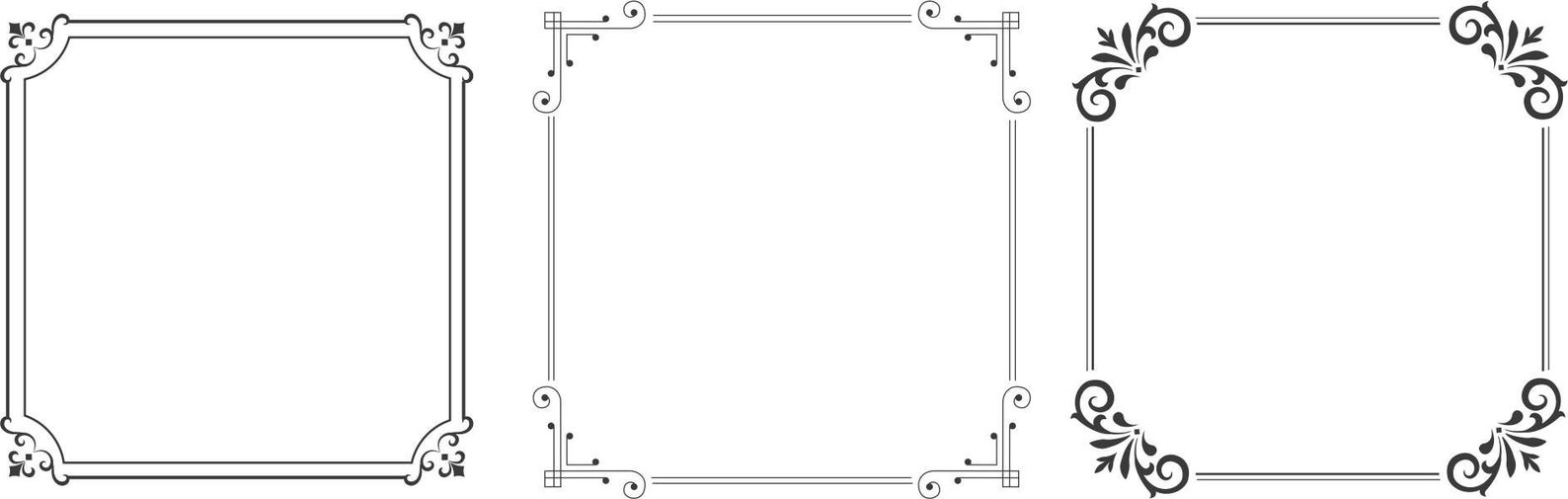 Frame svg frame pdf frame vector archive | Etsy