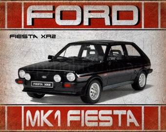 Ford Fiesta Poster | Etsy UK