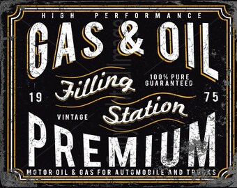 Gas Station Signs | Etsy