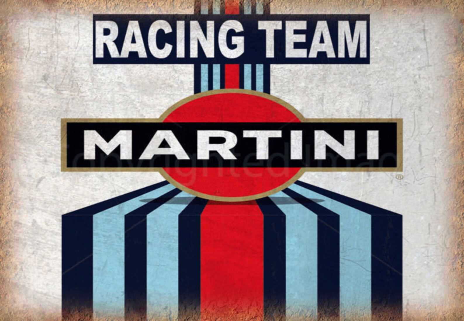 Martini Racing Team vintage retro garage workshop metal tin | Etsy