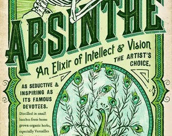 Absinthe Label | Etsy