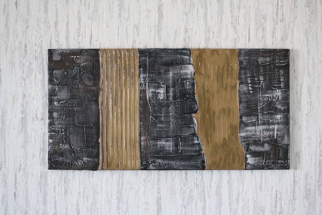 Abstract Structural Painting on Canvas, Abstract Acrylic Painting - Etsy