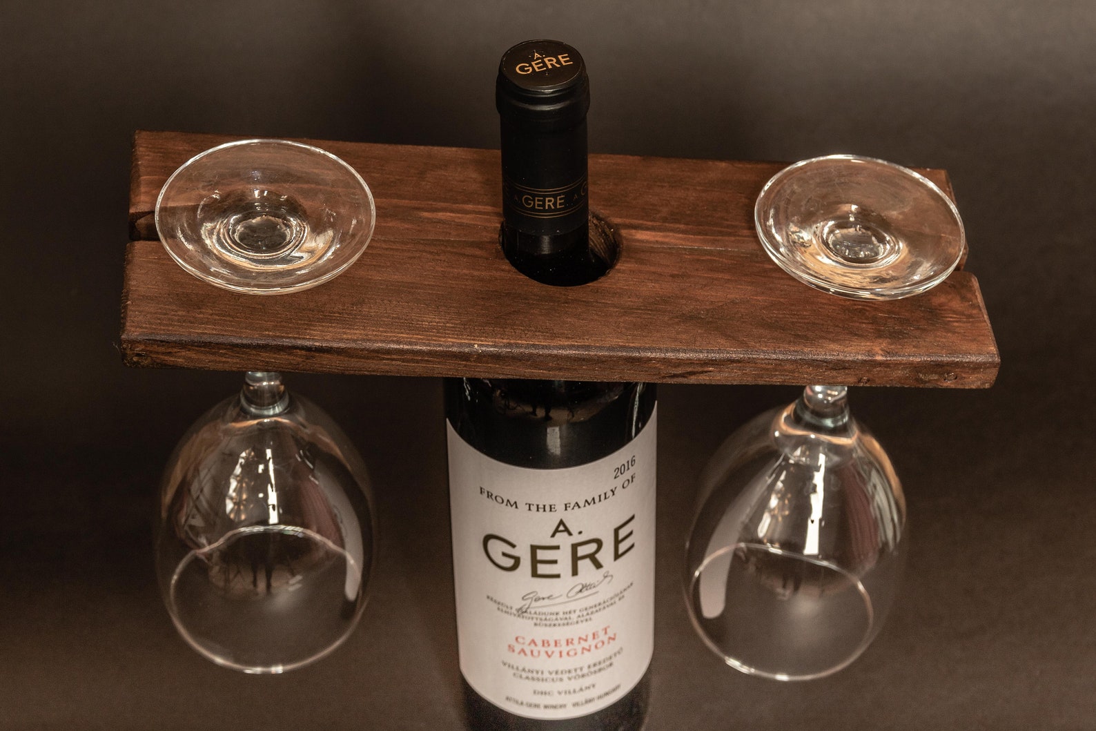 Support en verre à vin style rustique bois coloré récupéré - Etsy France