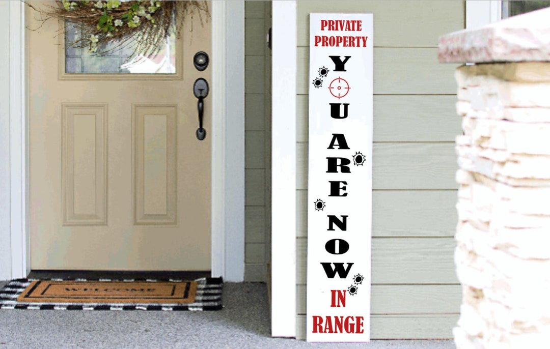 Funny Private Property Porch Sign: Sarcastic Get off My Porch Decor - Etsy