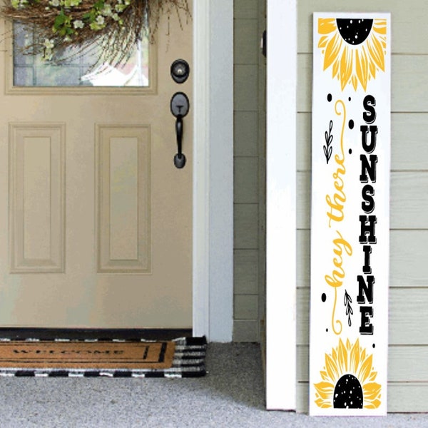Sunflower Porch Sign - Etsy