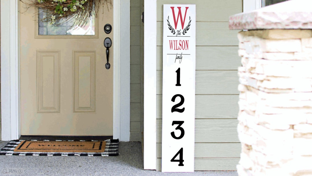 Address Porch Sign Address Sign 4ft 5ft 6ft Porch Sign - Etsy