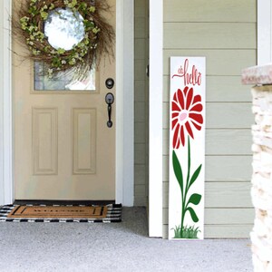 Spring Summer Porch Welcome Sign | 4ft 5ft 6ft Porch Welcome Sign - Etsy