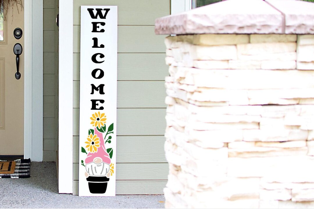 Spring Summer Porch Sign Tall Welcome Sign 4ft 5ft 6ft Porch Sign - Etsy