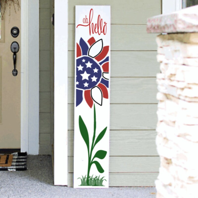 Patriotic Porch Sign - Etsy