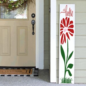 Spring Summer Porch Welcome Sign | 4ft 5ft 6ft Porch Welcome Sign - Etsy