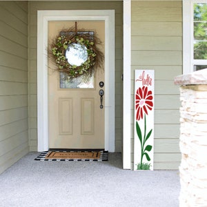 Spring Summer Porch Welcome Sign | 4ft 5ft 6ft Porch Welcome Sign - Etsy