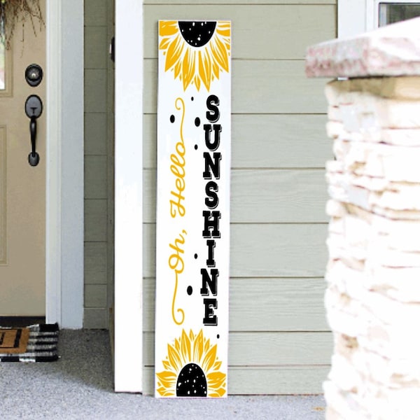 Sunflower Porch Sign - Etsy
