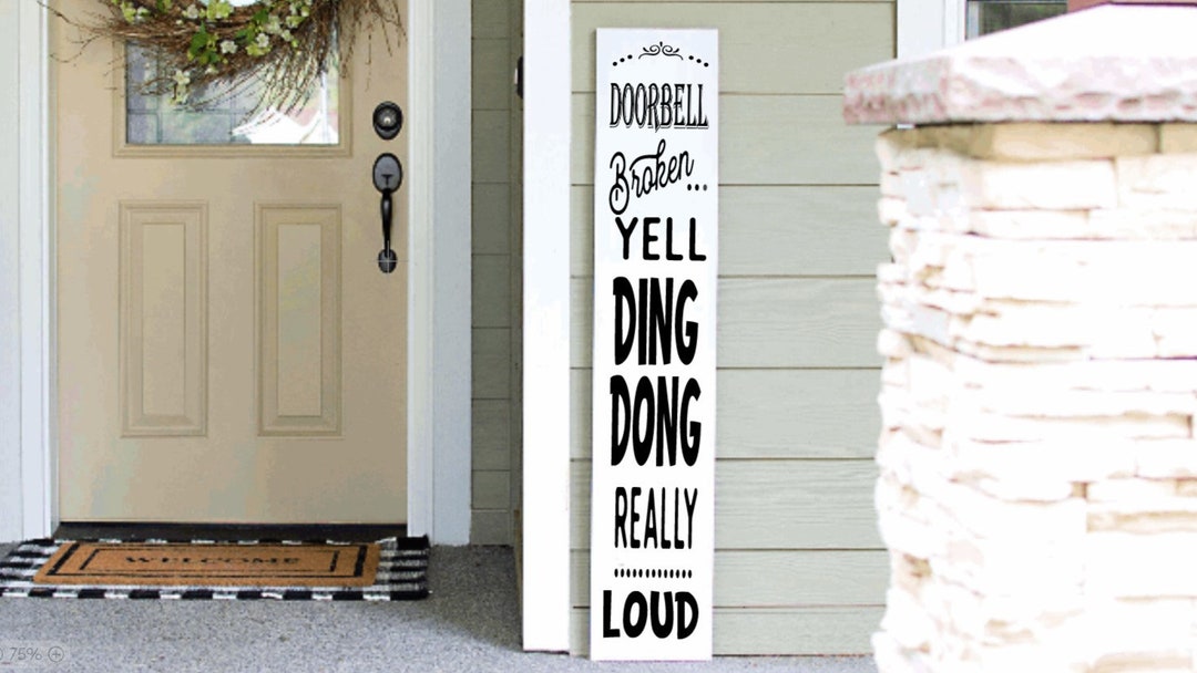 Funny Porch Sign: Sarcastic Welcome Decor, Get off My Porch - Etsy