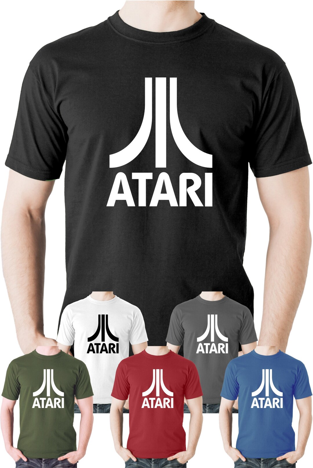 Atari Console T-shirt Video Games Gamer Tee Classic Retro Gaming ...