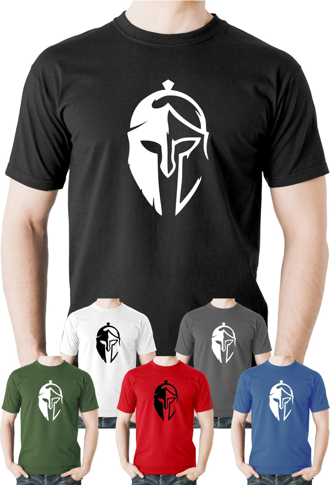 Spartan Warrior T-shirt Sparta Legend Military Soldiers Clothing Top ...