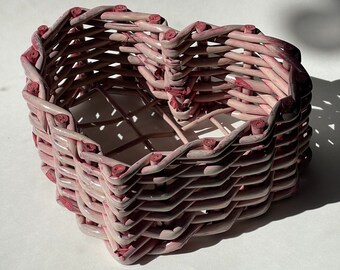 Heart Shaped Basket | Etsy