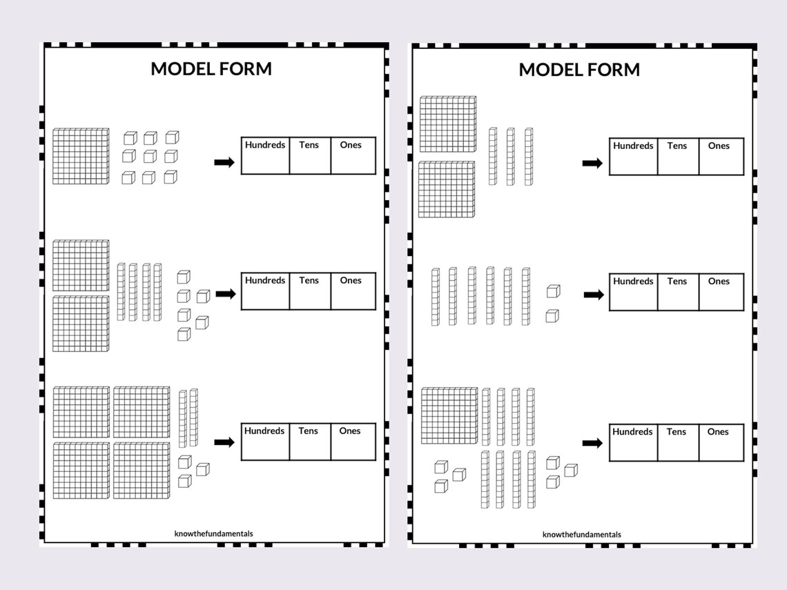 Place Value Worksheet Place Value Chart Poster Mat Expanded Form ...