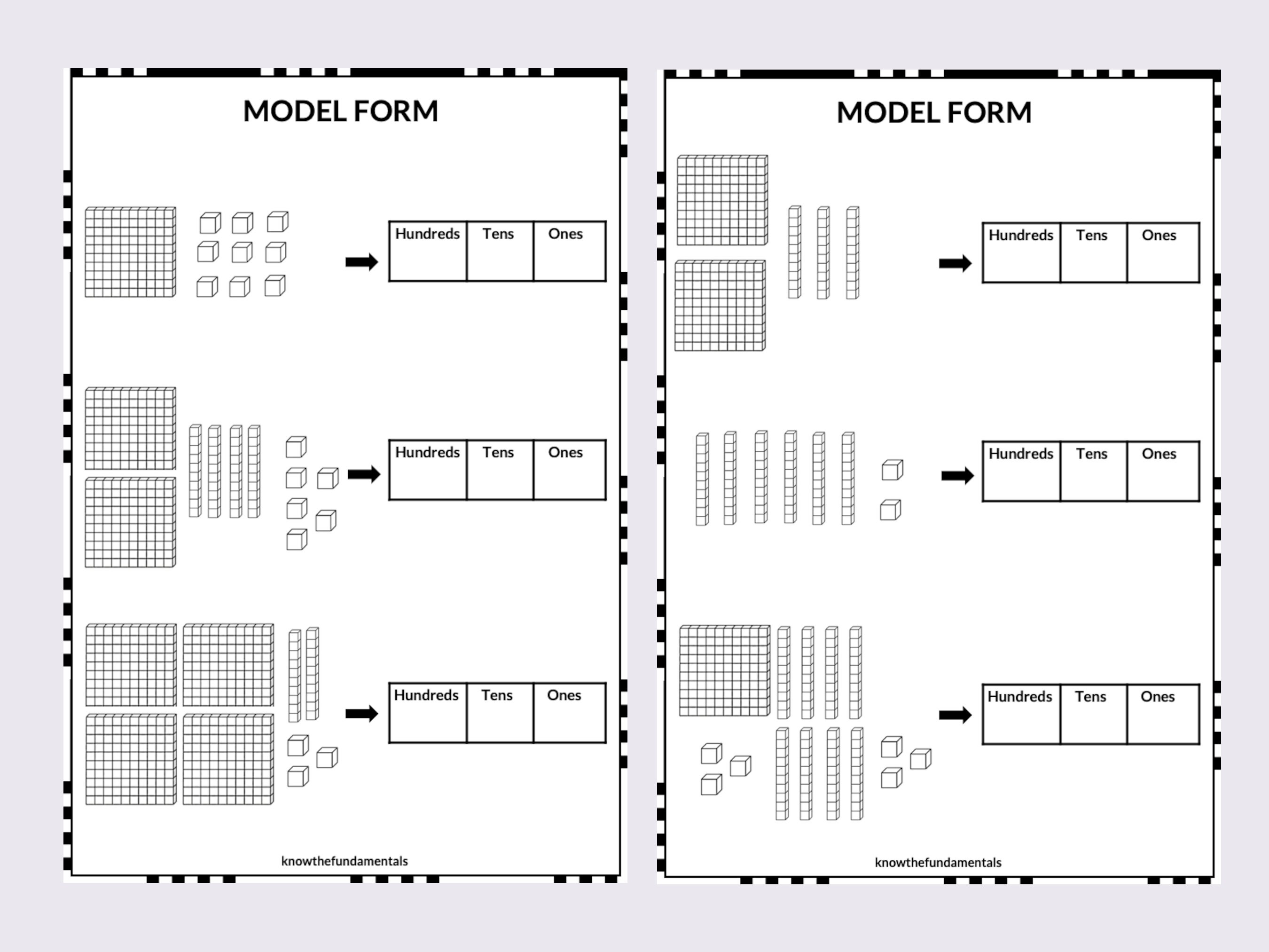 Place Value Worksheet Place Value Chart Poster Mat Expanded Form ...