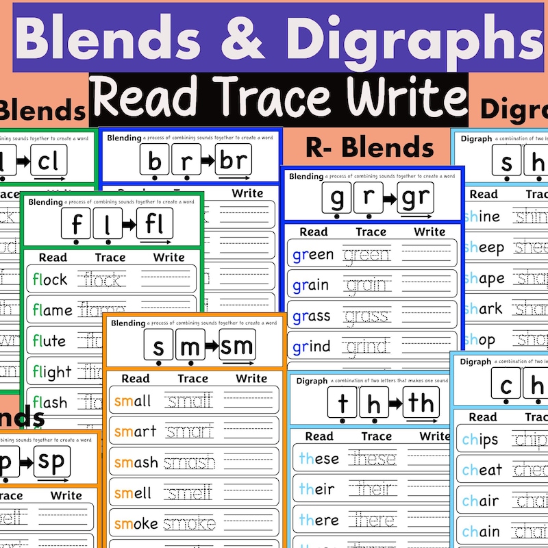 Blend and Diagraph - Etsy