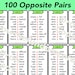 Opposites for Kids | Opposite Words Flashcards Printable Digital ...