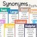 Synonyms Posters Wow Words Other Ways to Say Learning Chart Classroom ...