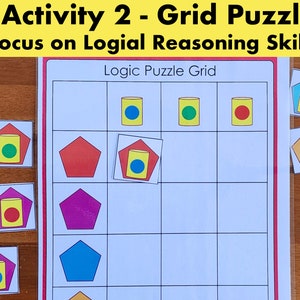 Kindergarten Activity Worksheets | Shapes Puzzles | Educational Games ...