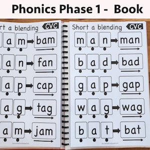Phonics Book | CVC Words | Homeschool Resources for Kids | Phonics ...