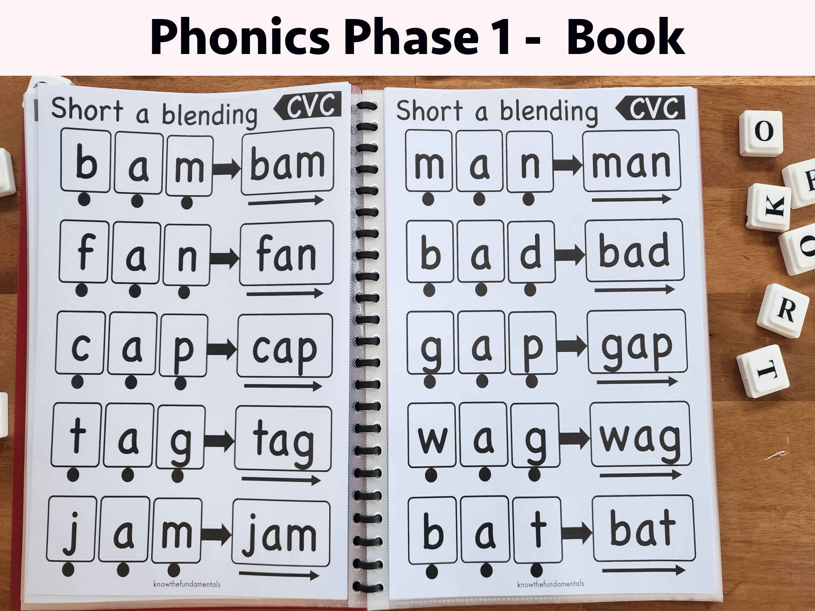 Phonics Book | CVC Words | Homeschool Resources for Kids | Phonics ...