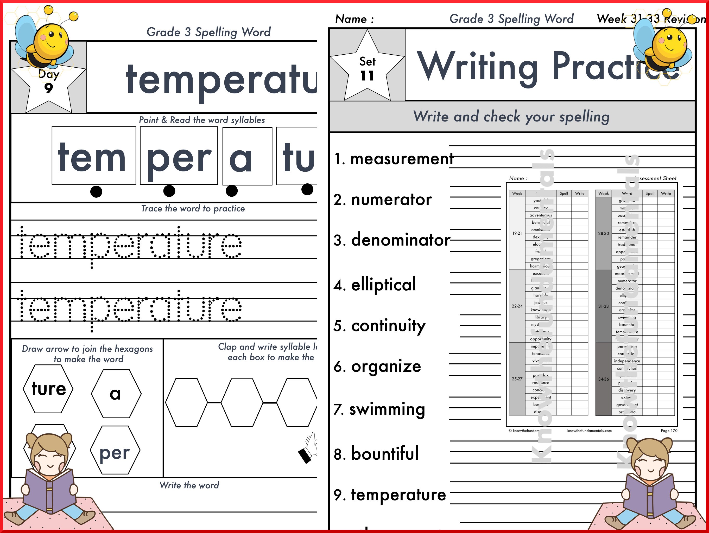 3rd Grade Spelling Worksheets | Spelling Activities | NAPLAN ICAS ...