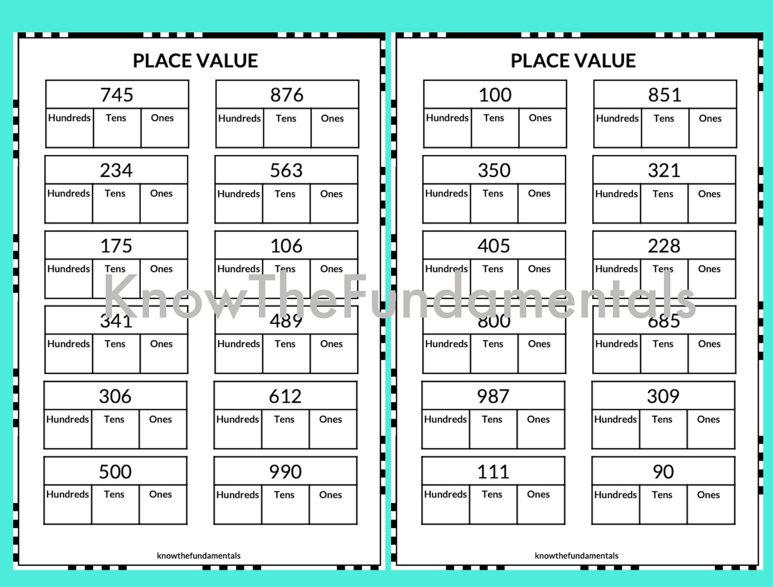 Place Value Worksheet | Place Value Chart Poster Mat | Expanded Form ...