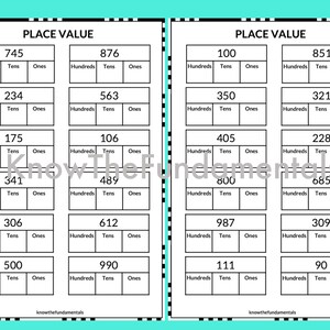 Place Value Worksheet | Place Value Chart Poster Mat | Expanded Form ...