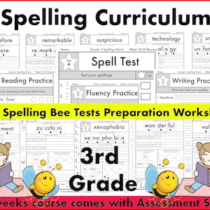 3rd Grade Spelling Worksheets Spelling Activities NAPLAN ICAS Spelling ...