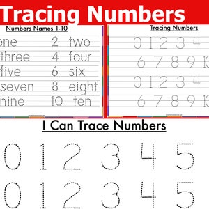 Number 1-10 Flashcards | Tens Frame | Pre-k Kindergarten Addition ...