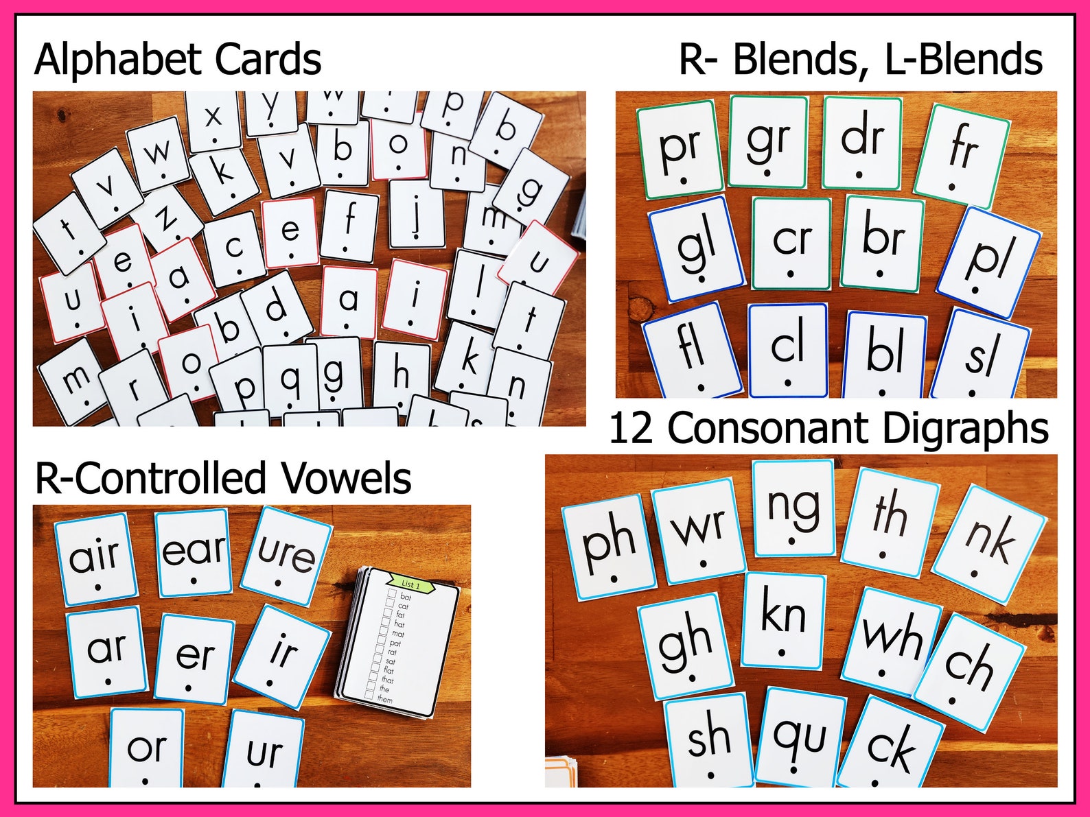 Phonics Flash Cards | Phonics Sounds Chart | Digraph | Kindergarten ...