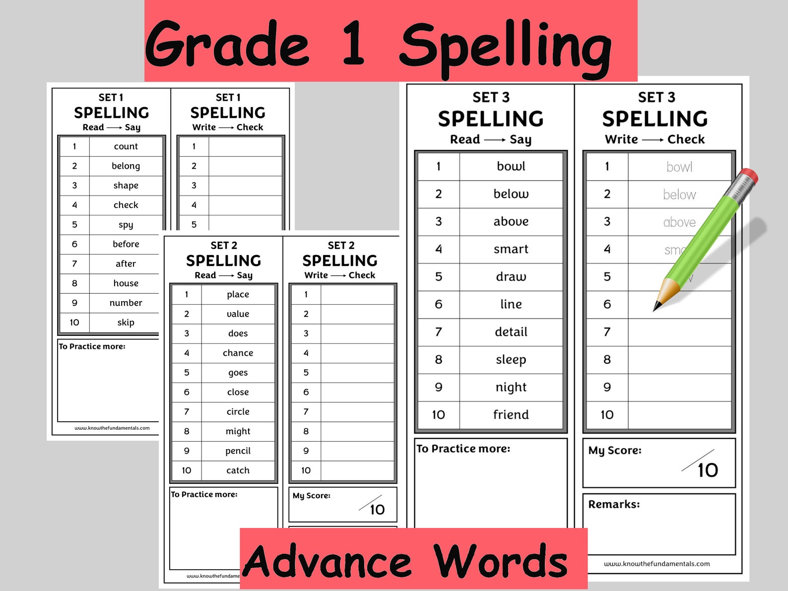 Grade 1 Spelling Year 1 Writing Worksheet 1st Grade Phonics Homeschool ...
