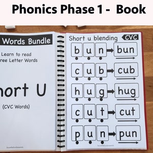 Phonics Book | CVC Words | Homeschool Resources for Kids | Phonics ...