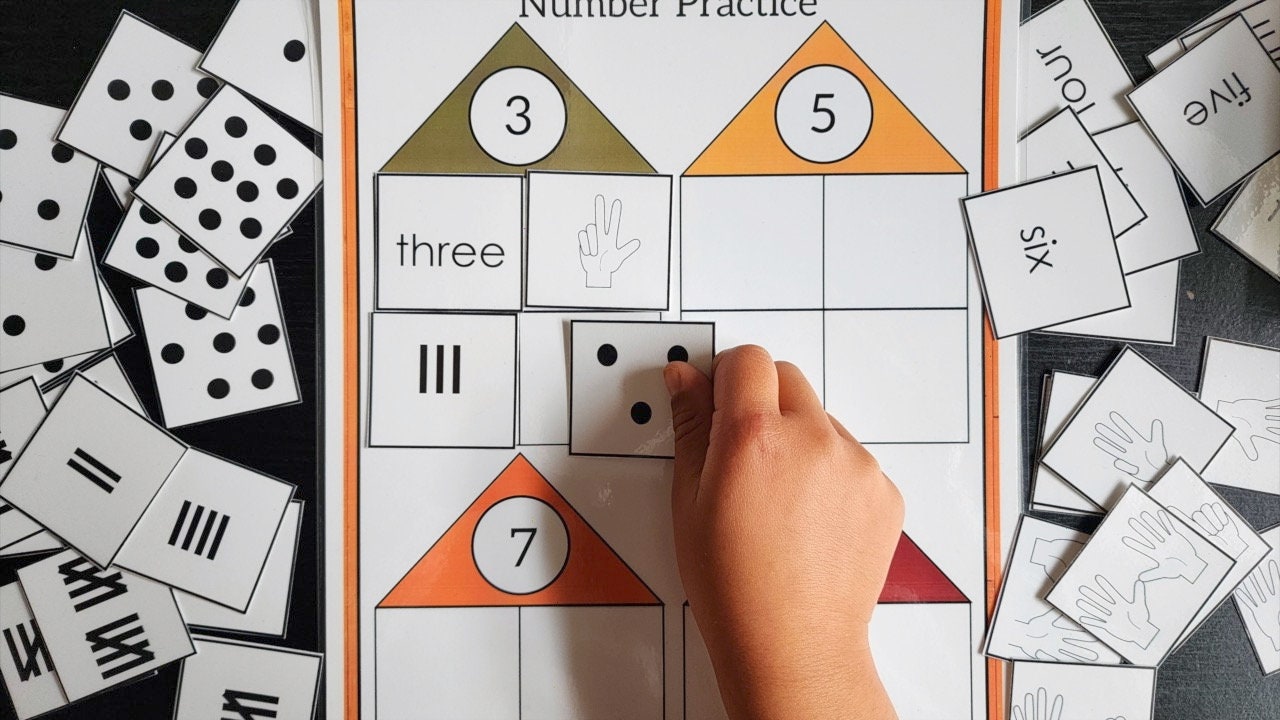 1-10, Number Practice, Kindergarten Worksheets, Preschool Math ...